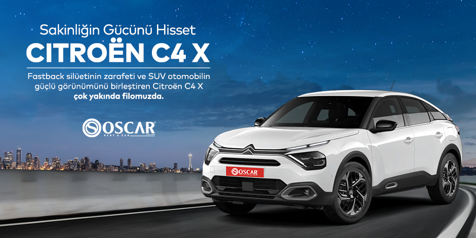 Citroën C4 X Now in Our Fleet | Oscar Rent A Car